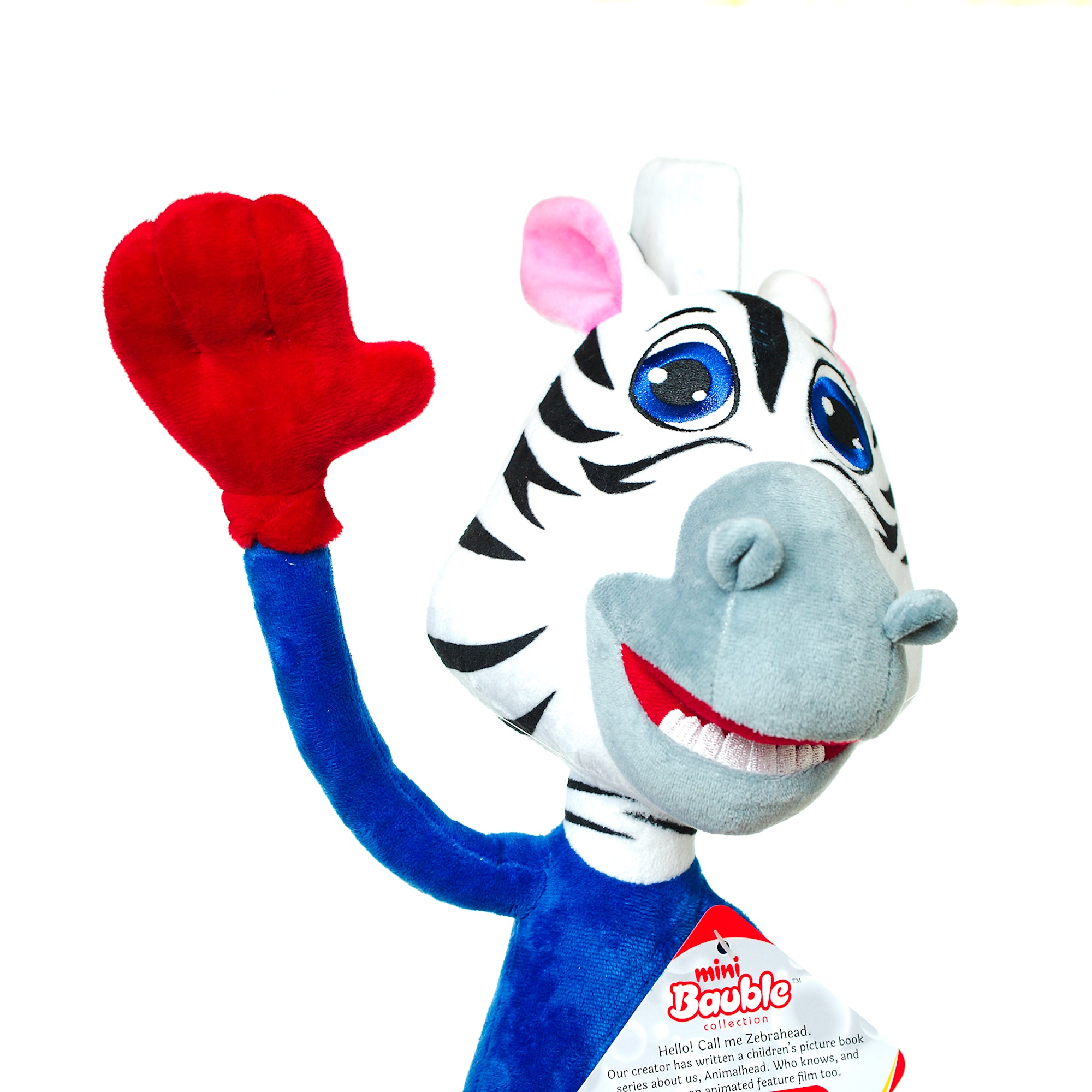 Zebra Head Plush Toy | Your Stripy Cuddle Buddy – Mini Bauble Kids