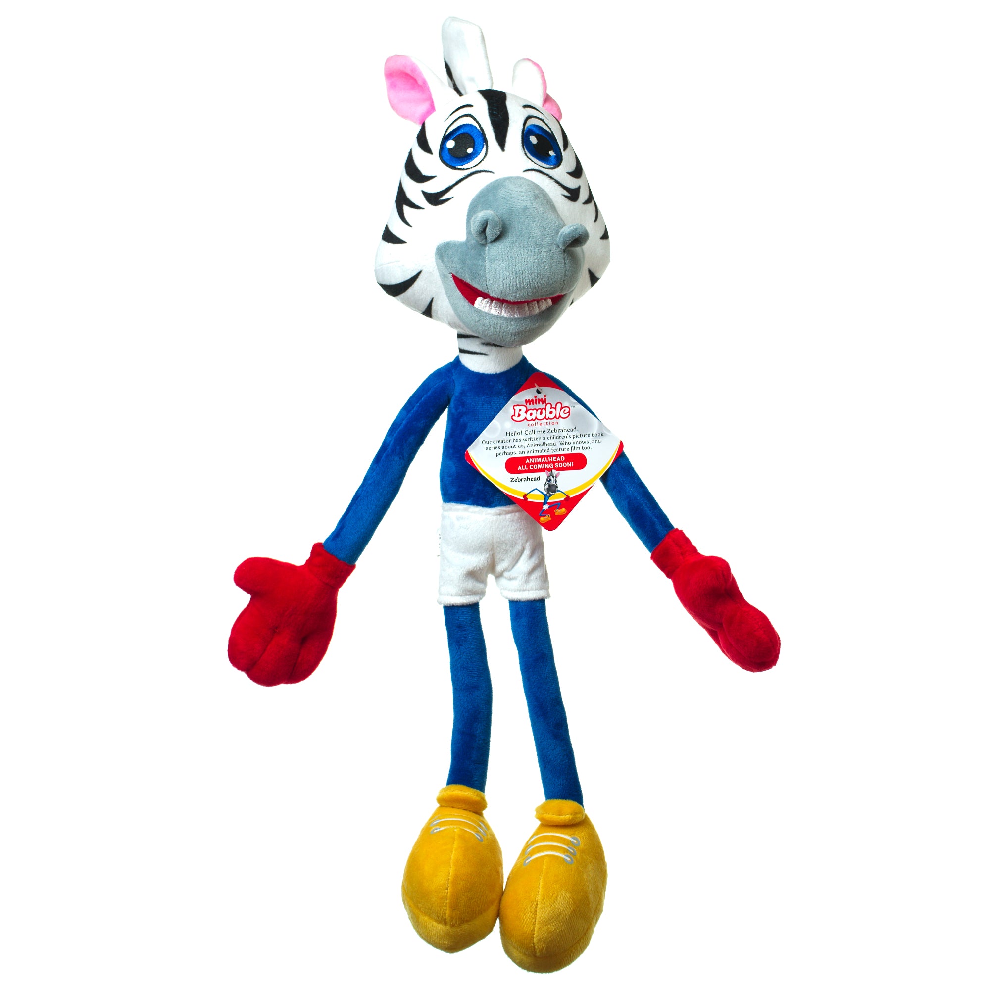 Zebra Head Plush Toy | Your Stripy Cuddle Buddy – Mini Bauble Kids